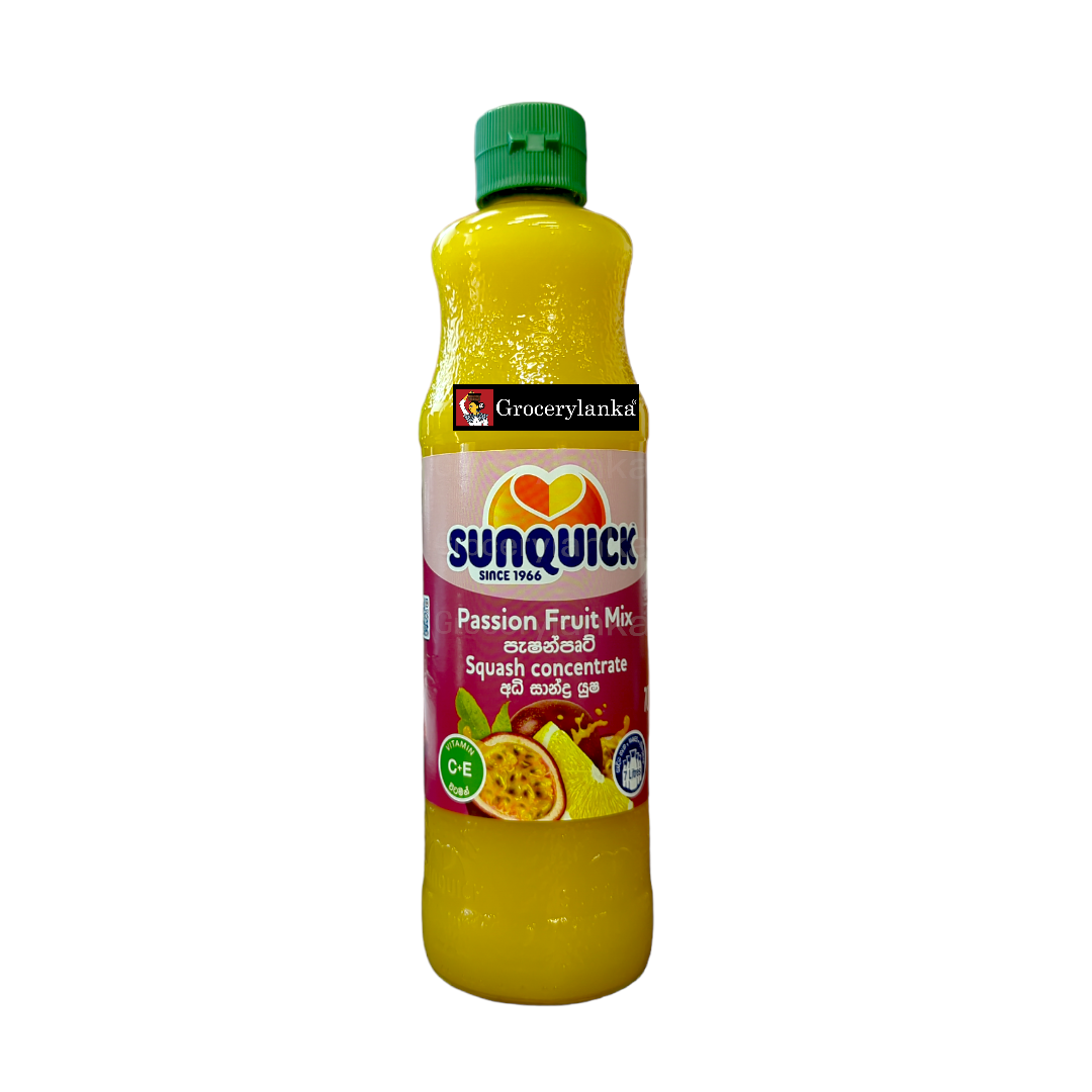 Sunquick Concentrate Passion Fruit Mix 700ml (Large Bottle) — Grocerylanka