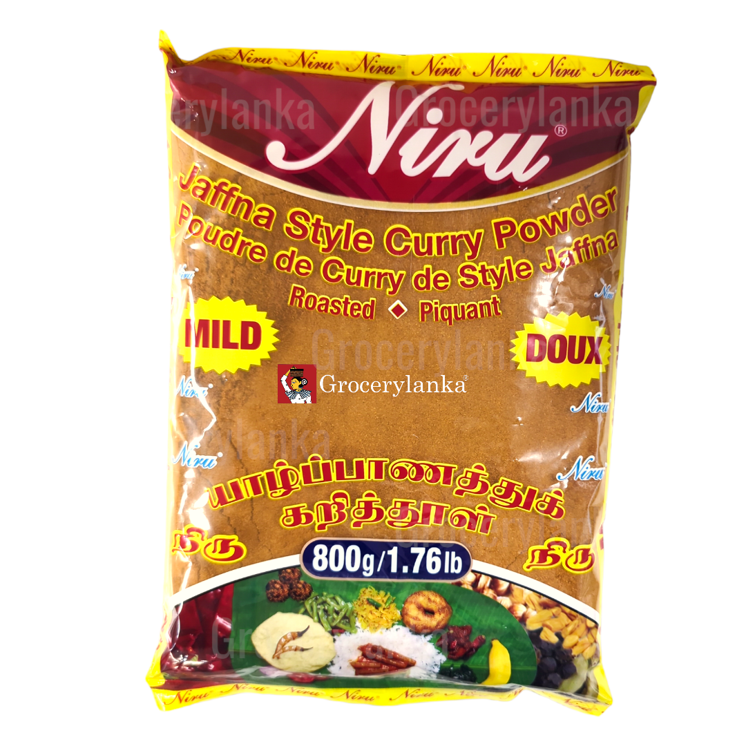 Niru Jaffna Style Curry Powder 800g - Mild — Grocerylanka