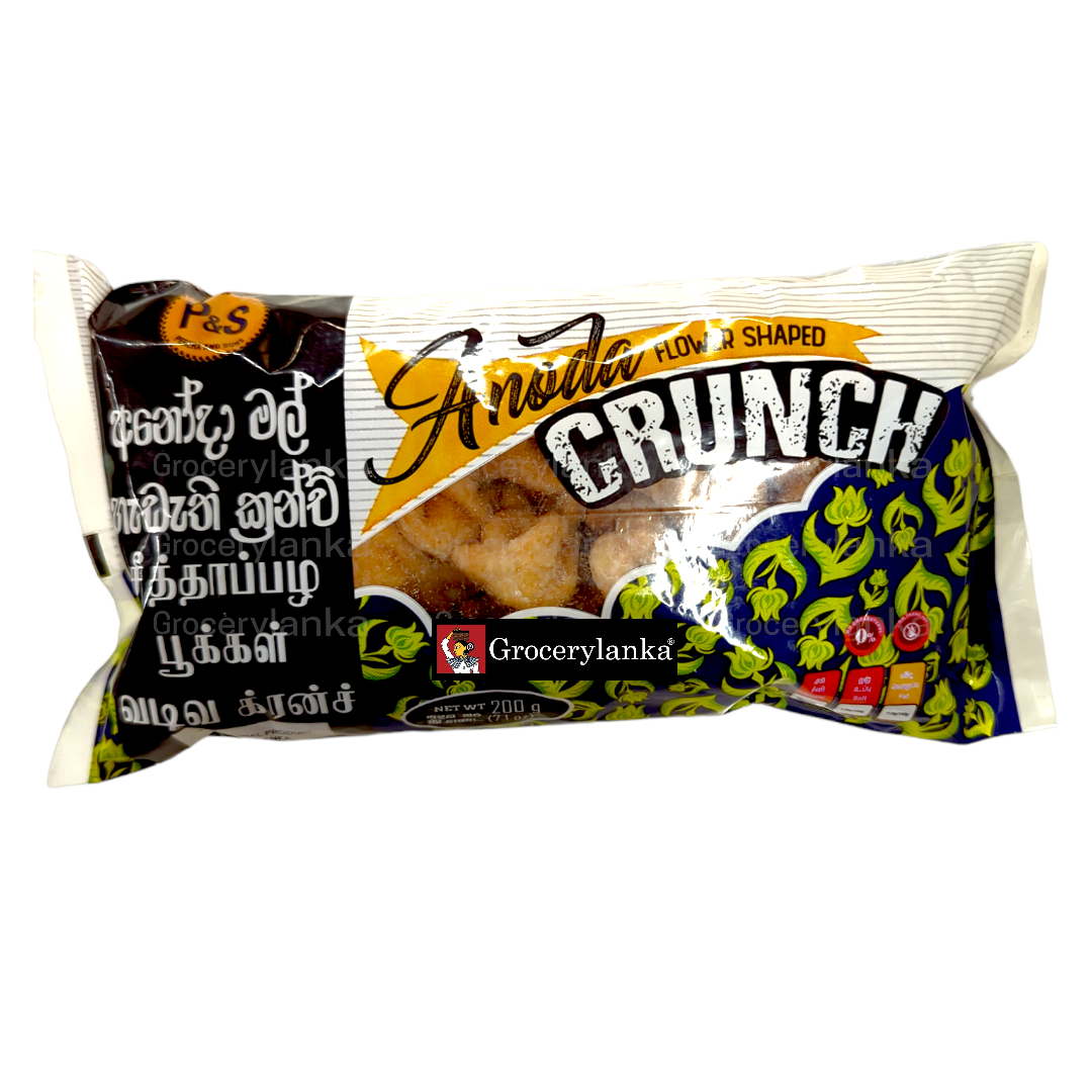 P&S Anoda Flower Shaped Crunch 200g – Sri Lankan Snack — Grocerylanka
