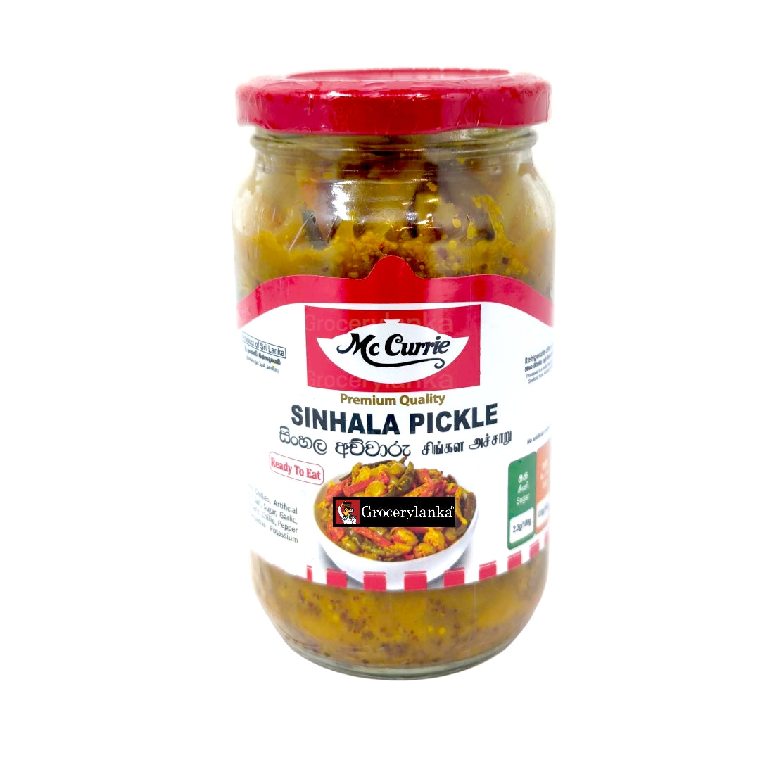 Buy McCurrie Sinhala Pickle 330g | Traditional Sri Lankan Mixed ...