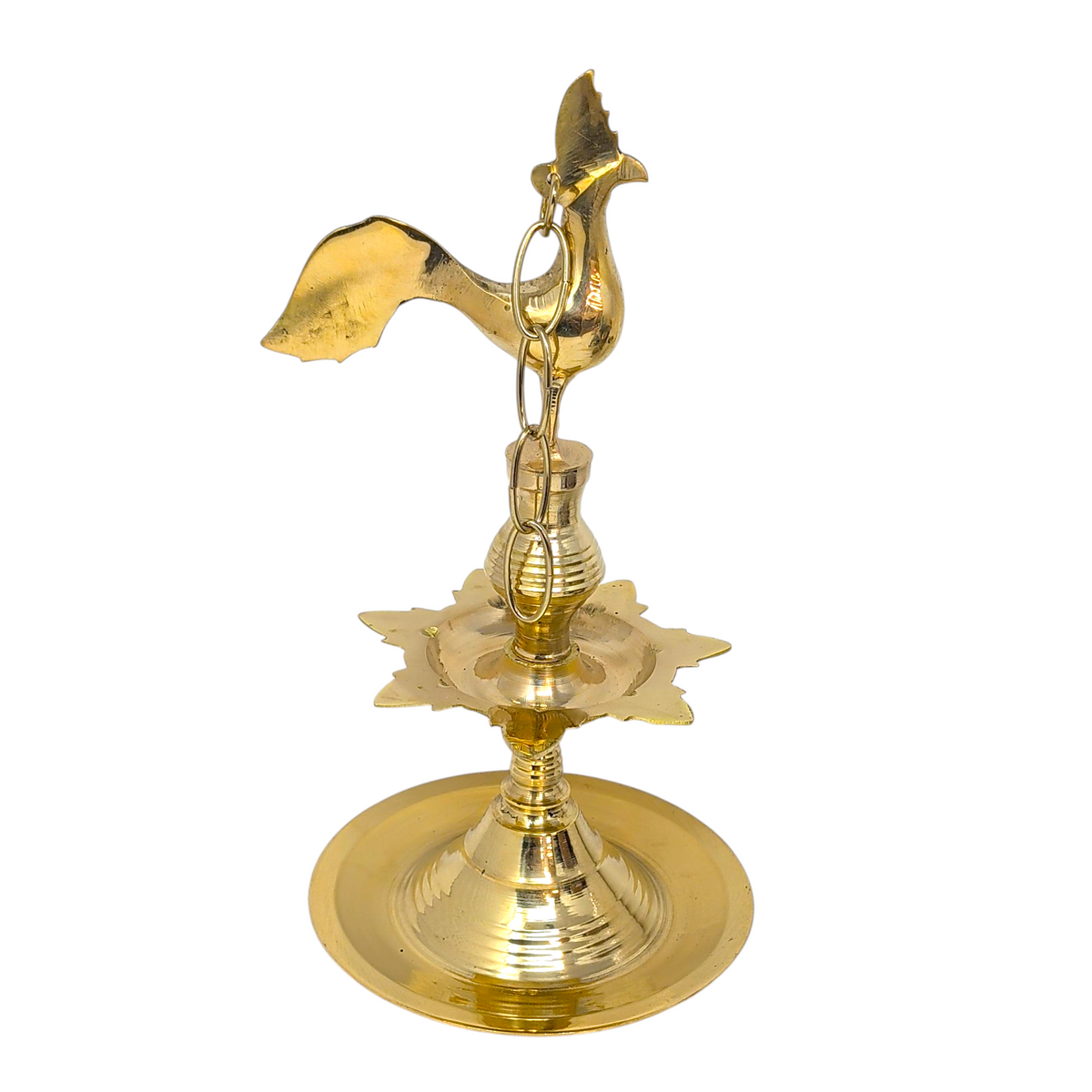 Hanging Brass Oil Lamp 1ft | Traditional Sri Lankan Lamp — Grocerylanka
