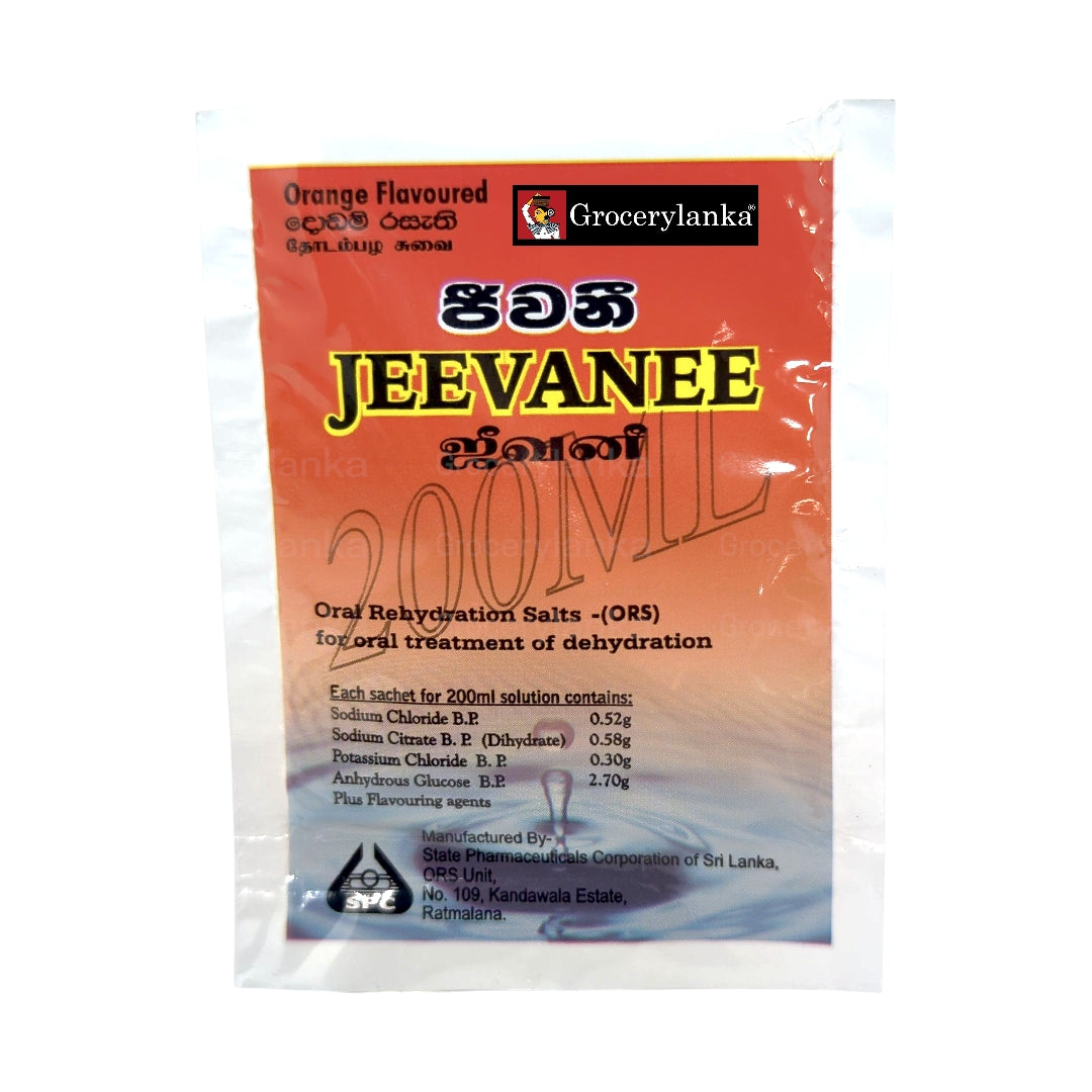 Jeevanee ORS Sachet – Orange Electrolyte Powder for 200ml Drink ...