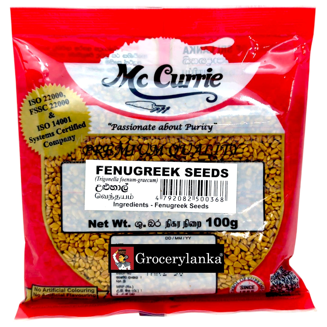 McCurrie Fenugreek Seed 100g | Authentic Sri Lankan Spice — Grocerylanka