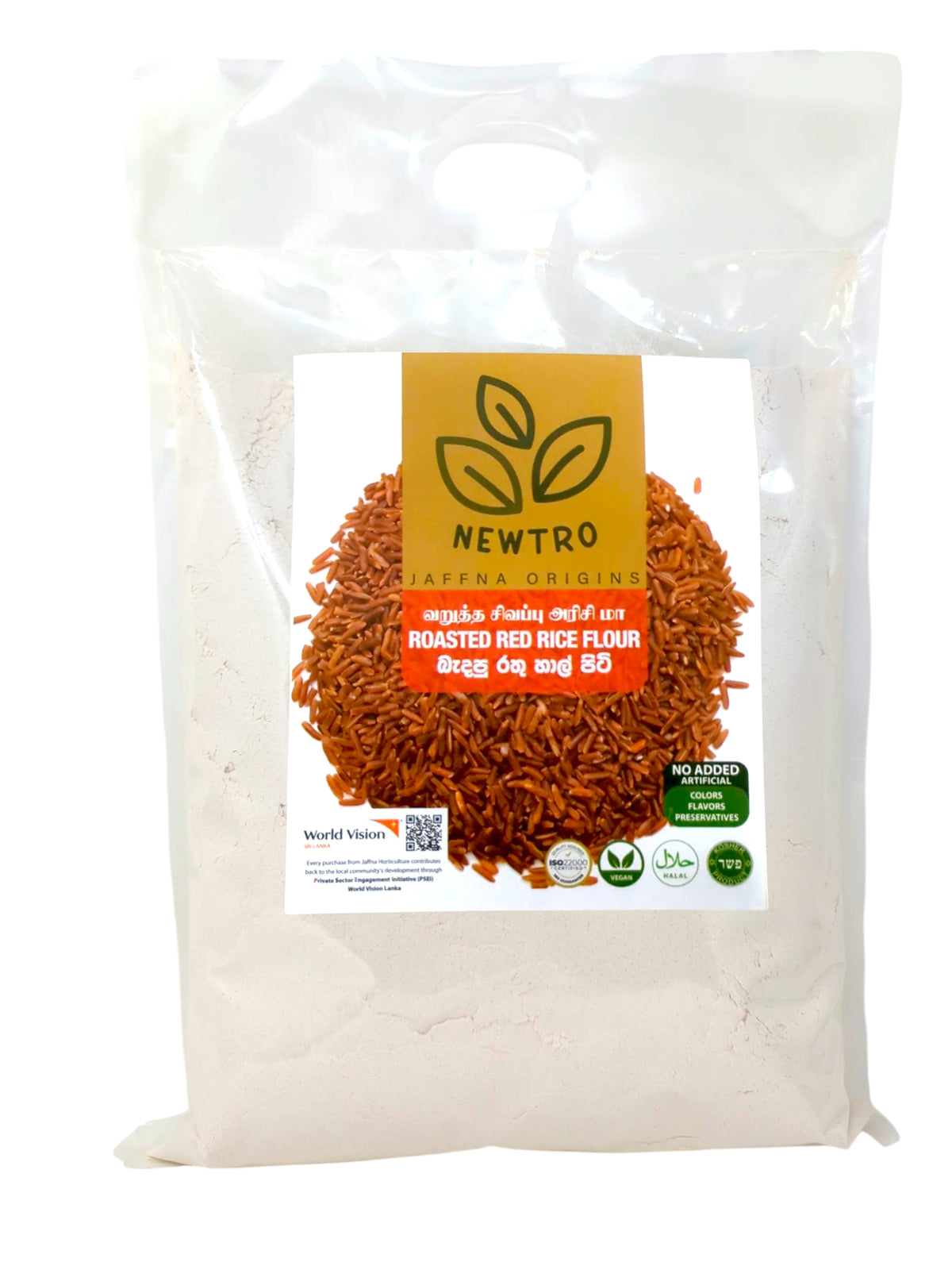 Newtro Roasted Red Rice Flour 1kg – Product of Jaffna, Sri Lanka ...