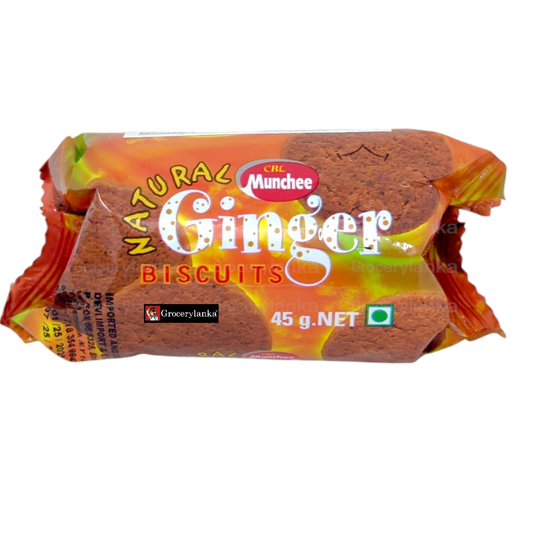 Munchee Ginger Biscuit 45g – Buddy Pack | Spicy Tea Snack — Grocerylanka