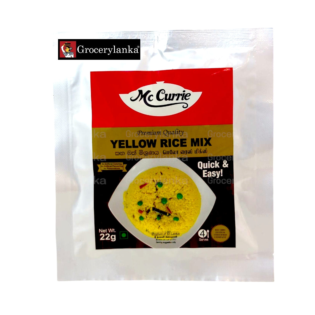 McCurrie Yellow Rice Mix - 22g — Grocerylanka