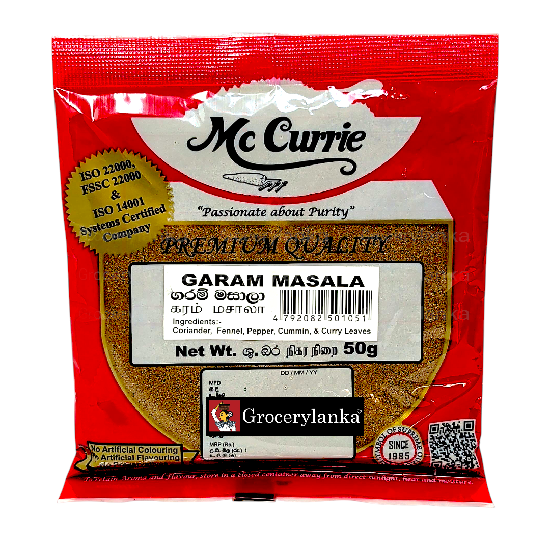 Mc Currie Garam Masala 50g (1.76oz) – Sri Lankan Spice Blend — Grocerylanka
