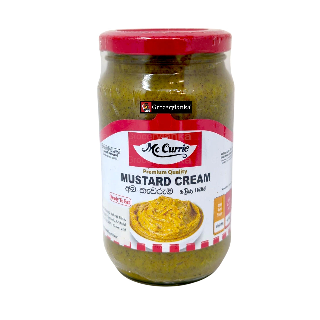 Buy McCurrie Mustard Cream 325g | Smooth & Spicy Sri Lankan Mustard ...