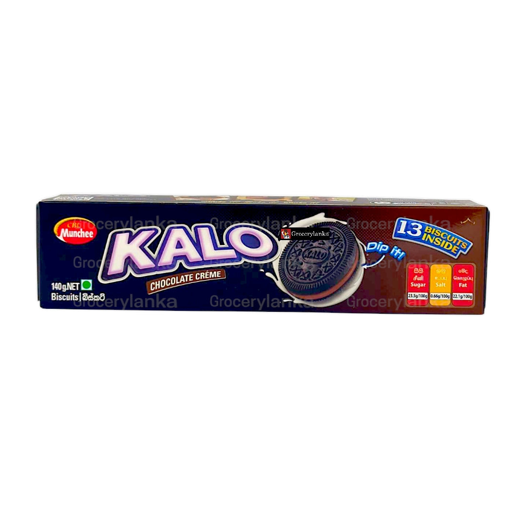 Munchee Kalo Chocolate Crème Biscuits 140g | 13 Cookies Inside ...