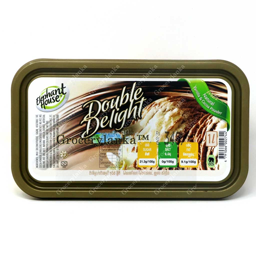 Elephant House Double Delight Vanilla & Chocolate Ice Cream 1L ...