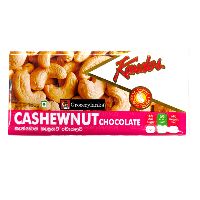 Kandos Cashewnut Chocolate 160g – Creamy Milk Chocolate with Cashews ...