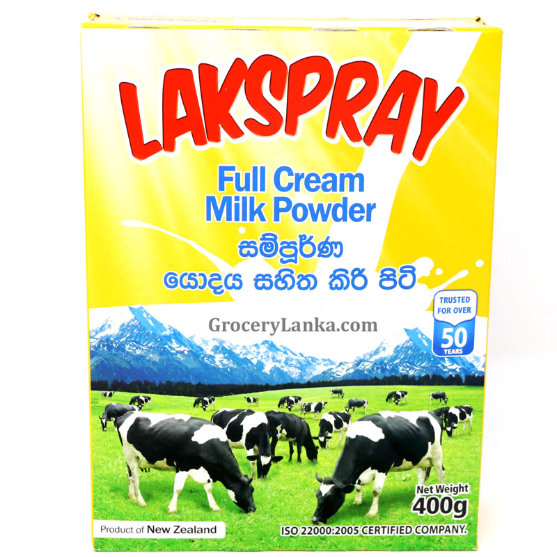 Lakspray Full Cream Milk Powder 400g — Grocerylanka