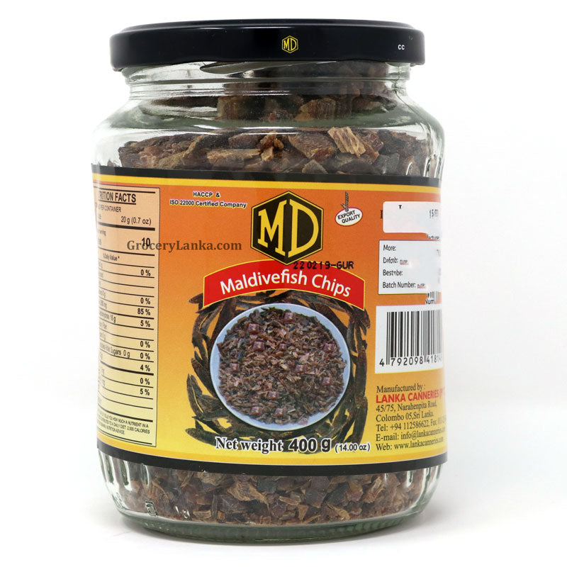 MD Maldivefish Chips 400g ( Large Bottle) — Grocerylanka