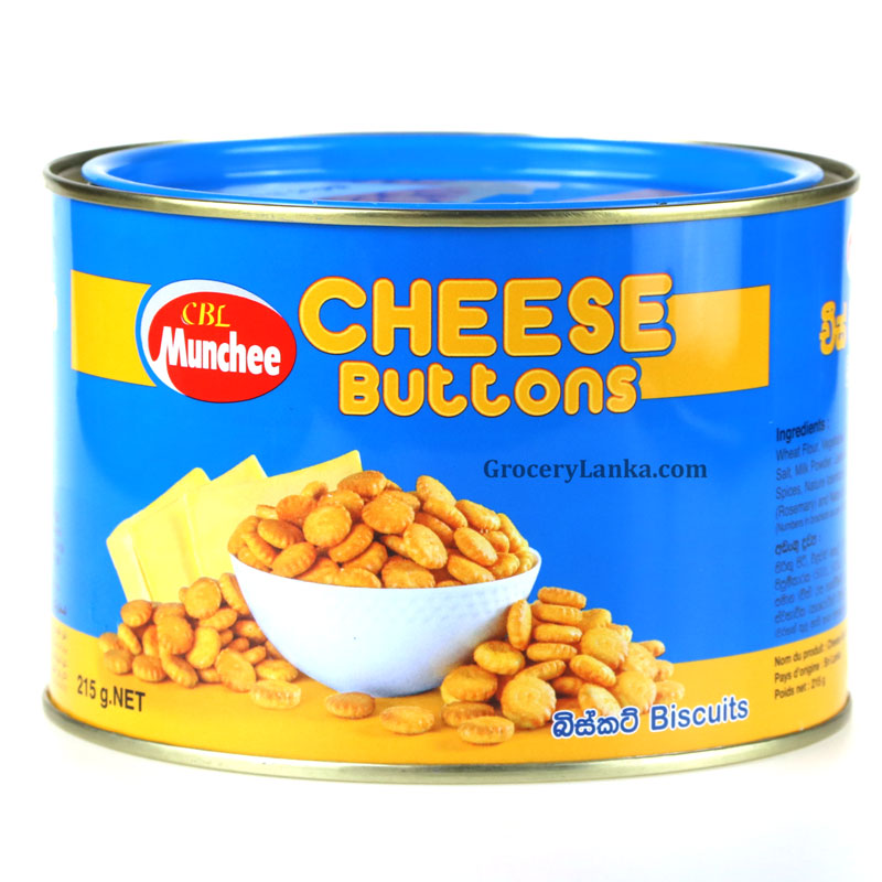 Munchee Cheese Buttons Tin 215g — Grocerylanka