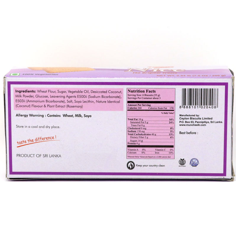 Munchee Nice Biscuit 200g — Grocerylanka