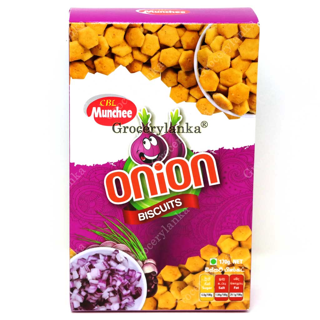 Munchee Onion Biscuits 170g | Savory Crunchy Snack — Grocerylanka