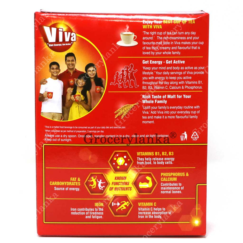 Viva Malted Drink 400g – Healthy Energy Drink for All Ages — Grocerylanka