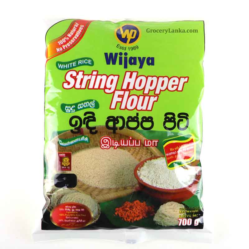 Wijaya White String Hopper Flour 1kg – Pure Rice Flour — Grocerylanka